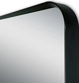 Nástěnné zrcadlo DSK Design Black Magico / 80 x 60 cm / hliník / černá