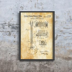 Designovy plakát Designovy plakát Patent pro kytaru McCarty