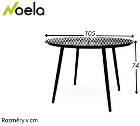 Noela Bezúdržbový kulatý stůl WILDER 105cm