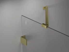 Mexen, Mexen Lunar pravé otočné sprchové dveře 80 cm, transparentní, broušené zlaté - 834-080-000-55-00-P
