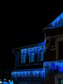Vánoční světýlka LED záclona FLASH modrá 500 LED