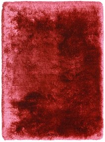 Kusový koberec jednobarevný Shaggy Plush červený Rozměr: 140x200 cm