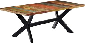 Jídelní stůl 200 x 100 x 75 cm masivní recyklované dřevo 247429
