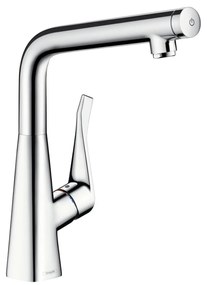 Hansgrohe Metris Select - páková dřezová baterie s otočným výtokem, chrom 14883000