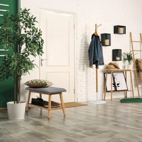 Dřevěný stojanový věšák masiv bílý + přírodní odstín DR-N1006 WT