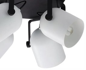 TK LIGHTING Bodový lustr - SPECTRA 3493, 230V/15W/4xE27, bílá/černá