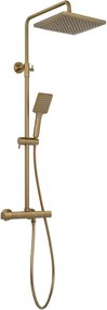Sapho DAKAR sprchový sloup s termostatickou baterií 150 mm teleskopický zlato mat SZ139GB