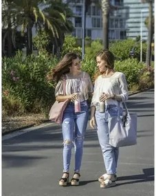 Iris Barcelona Moderní dámská termotaška Natural 15 L růžová