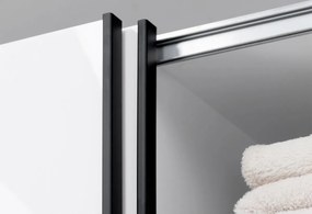 Skříň s posuvnými dveřmi 1.5х2.1m (Dveře bílý lesk/Zrcadlo) Mila