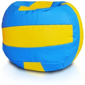 Sedací vak míč volleyball ekokůže 290l TiaHome - Modrá