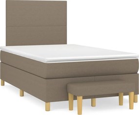 Box spring postel s matrací taupe 120x200 cm textil 3136985