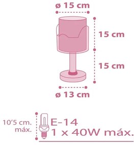 Dalber 61331S - Dětská lampička LITTLE ELEPHANT 1xE14/40W/230V