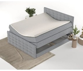 Šedá boxspring postel s úložným prostorem 160x200 cm Blend – Maison de Rêve