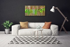 Obraz na plátně Sušené Byliny Listy Příroda 125x50 cm