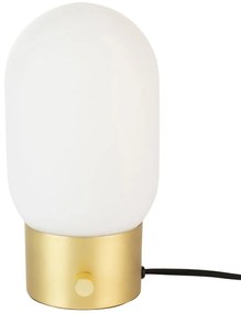 OnaDnes -20% Bílo zlatá skleněná stolní lampa ZUIVER URBAN