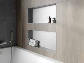 Mexen X-Wall-NR nástěnná police bez límce 75 x 30 cm, inox - 1911753010