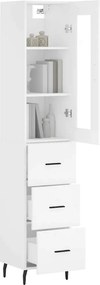 Skříň highboard bílá 34,5 x 34 x 180 cm kompozitní dřevo 3199249