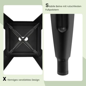 Costway Sada 4 of bar stools with footrest can hold up to 150 kg. Stohovatelné