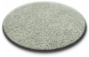 Kulatý koberec SHAGGY 5cm šedý Rozměr: průměr 133 cm