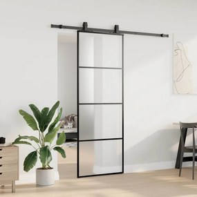Posuvné dveře se sadou kování černé 76x205 cm ESG Glass 3375857