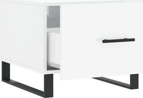 vidaXL Konferenční stolek 50x50x40 cm kompozitní dřevo [829448] Barva: bílá s vysokým leskem