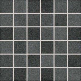 RAKO Extra - Mozaika 4,8x4,8 cm, černá DDM06725