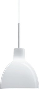Závěsná lampa Toldbod skleněná 15,5 cm bílá