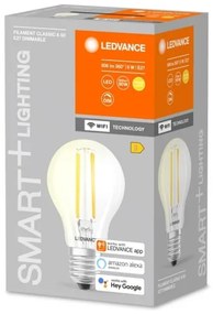 Chytrá LED žárovka E27 LEDVANCE Smart+ Filament Classic A60 6W (60W) teplá bílá (2700K) WiFi stmívatelná
