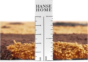 Oranžový/hnědý pratelný/ručně tkaný bavlněný dětský koberec 112x120 cm Snuggle Lea – Hanse Home