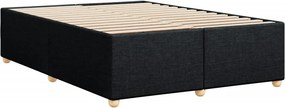 Rám postele bez matrace černý 160 x 200 cm textil 3284745