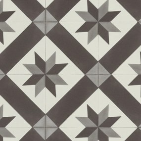 Gerflor, PVC podlaha - lino AladinTex Ultra 2226 Cordoba black/white, na míru, šíře 4m, černobílá, filc, chodba / předsíň