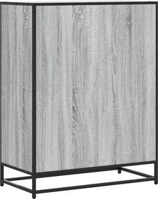 Botník šedý sonoma 75 x 38 x 97,5 cm kompozitní dřevo a kov 3300878