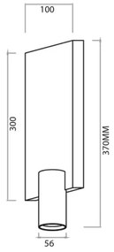 Nástěnné bodové svítidlo GENESIS 1xGU10/8W/230V černá