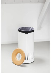 Brabantia Koš na prádlo 35 l - bílá/korkové víko