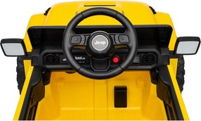 LEAN CARS Akumulátorové vozidlo Jeep Rubicon DK-JWR558 24 V, žluté