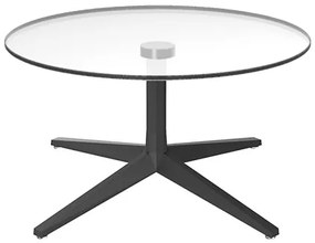VONDOM - Konferenční kulatý stolek FAZ Ø základny 80 cm se skleněnou deskou, Ø79, Ø89, Ø100 cm
