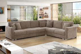Rohová sedací souprava NERO DELUXE 308x230 univerzální světle hnědá