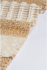 Flair Rugs, Běhoun Jubilant Medina Jute Natural/Ivory, 60x230, béžová, ložnice