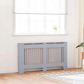 Kryt radiátoru 2 ks Šedá 152 x 19 x 81,5 cm Kompozitní dřevo 3403231
