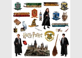 Dětská samolepka na zeď Harry Potter Hogwarts | 30 x 30 cm | DDKS3837