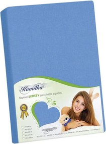 Bellatex Prostěradlo jersey Modrá 90x200 cm