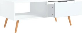 vidaXL Konferenční stolek 100 x 49,5 x 43 cm dřevotříska [326786] Barva: Bílá