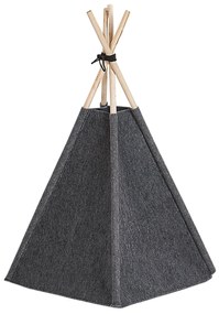 Stan teepee pro zvířata 35 x 40 cm tmavě šedý ULUBEY Beliani