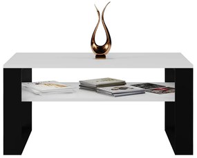 Moderní konferenční stolek 1P bílý/černý