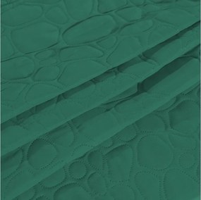 Zelený přehoz na postel STONE Rozměr: 200 x 220 cm