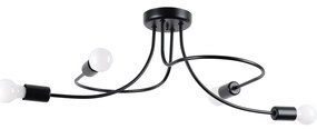 Sollux Lighting Lustr LEVAR 4 černý