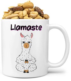 Hrnek Llamaste (Náplň hrníčku: Směs slaných oříšků)