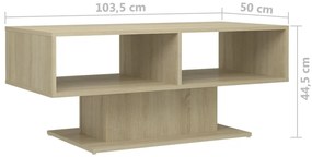 vidaXL Marketos Konferenční stolek dub sonoma 103,5x50x44,5 cm kompozitní dřevo