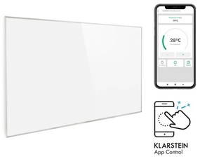 Klarstein Wonderwall 960 Smart, infračervený ohřívač, 80 x 120 cm, 960 W, týdenní časovač, IP24, bílý