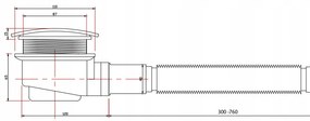 BPS-koupelny Obdélníkový sprchový kout HYD-OK02B 100x80 chrom/transparent + vanička HYD-OSV-ST03A bílá